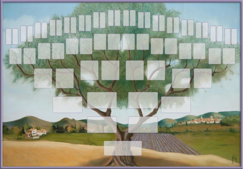 Arbre 5 générations Olivier A3 80 gr (29,7 cm x 42 cm) - Imprimez vos arbres - Vos arbres ...